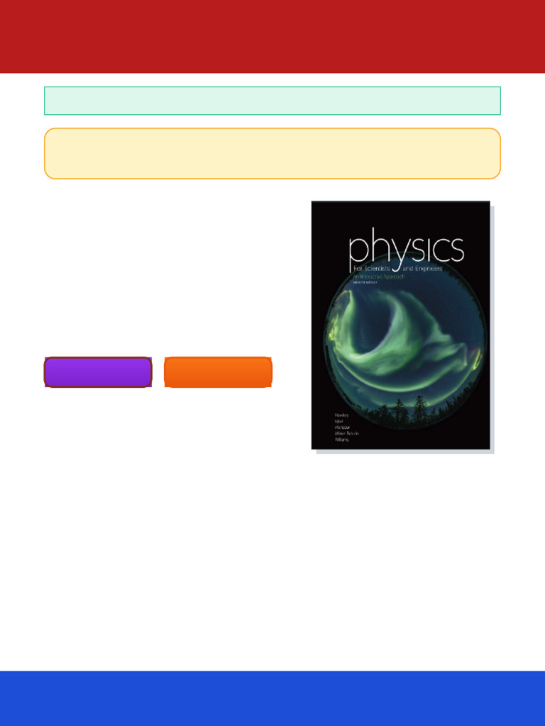 Physics for scientists and engineers an interactive approach 2nd Edition Peter J. Williams ebook ...