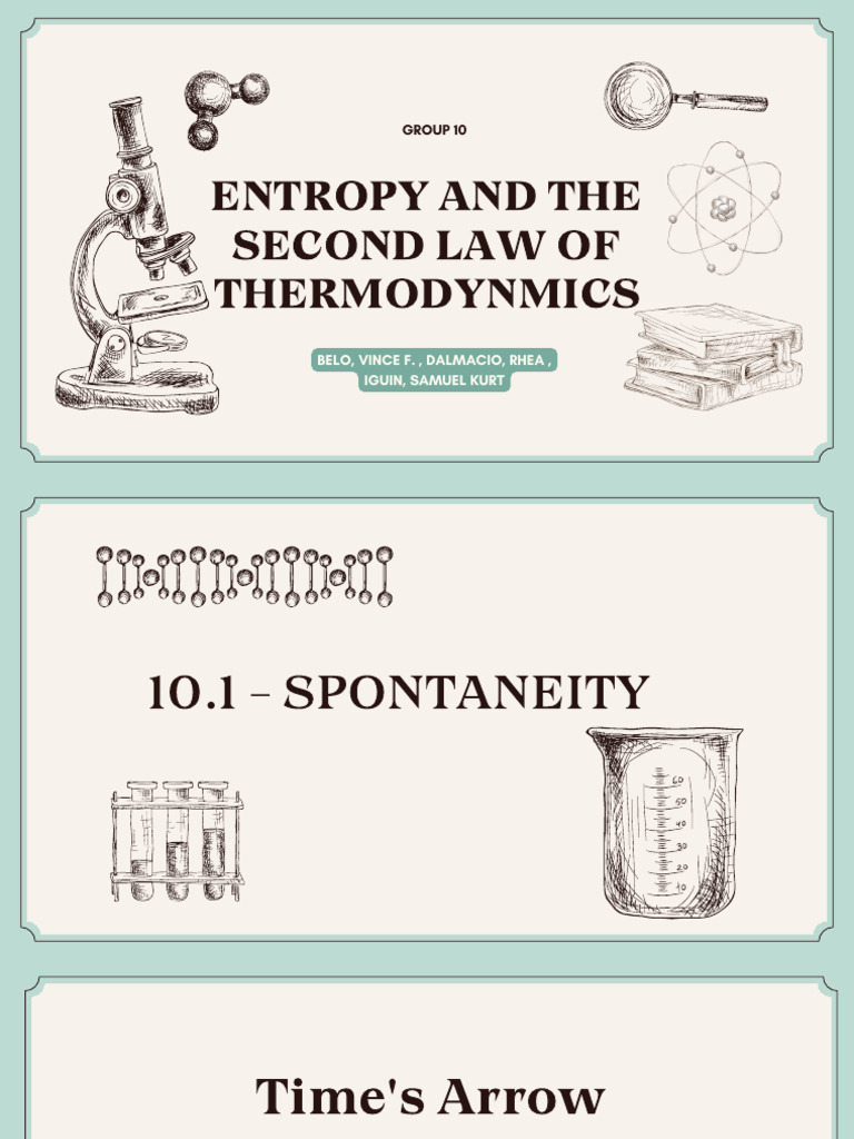 Entropy and the Second Law of Thermodynamic (1) | PDF | Entropy | Gibbs ...
