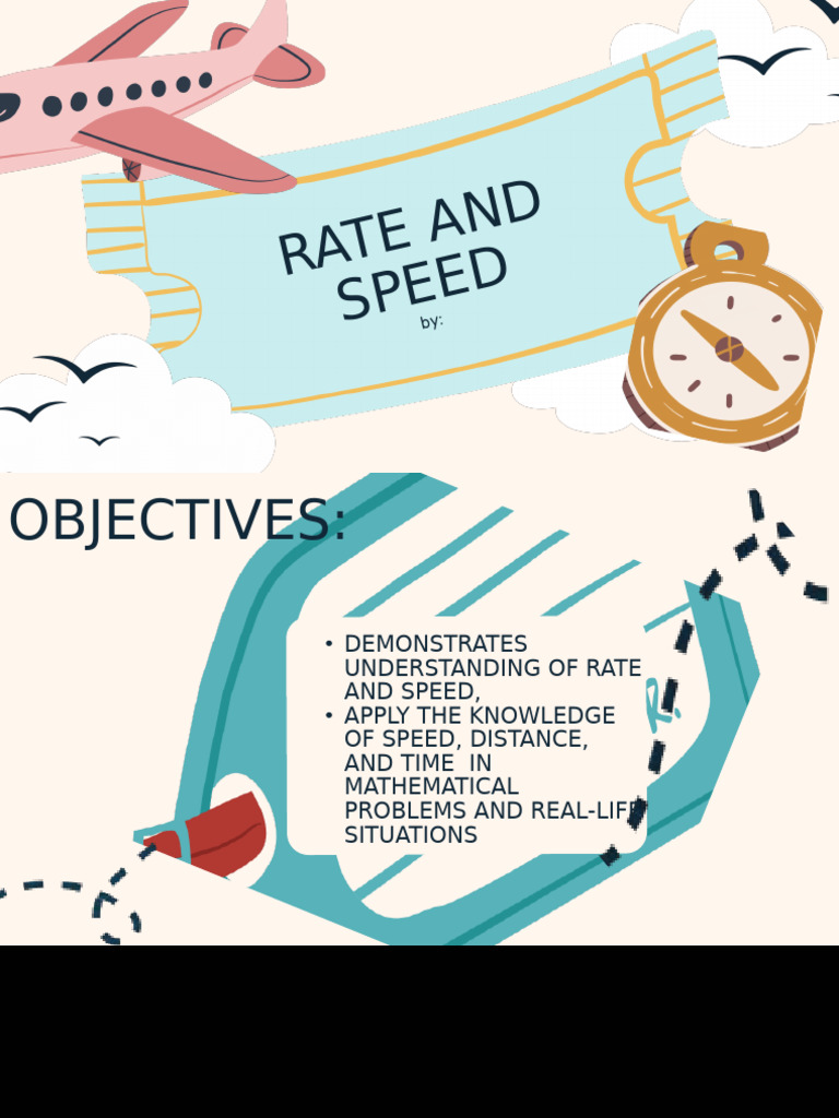 Understanding Rate and Speed Concepts | PDF | Speed | Velocity
