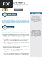 Brian Tracy Eat That Frog | PDF