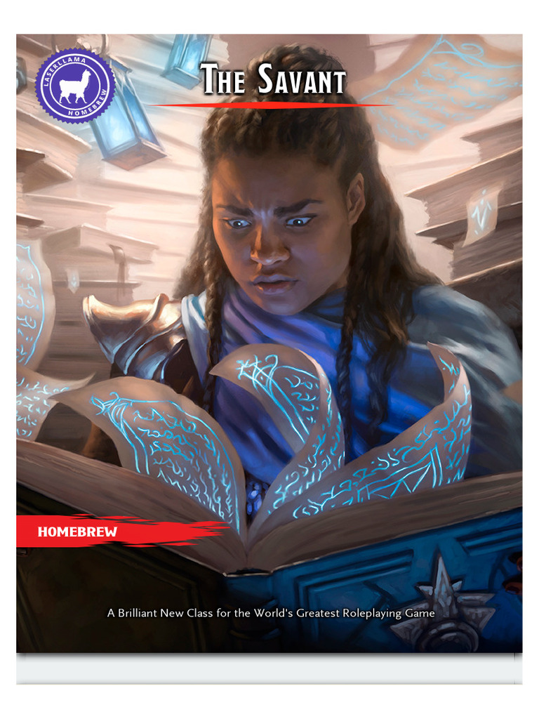 The Savant Class | GM Binder | PDF