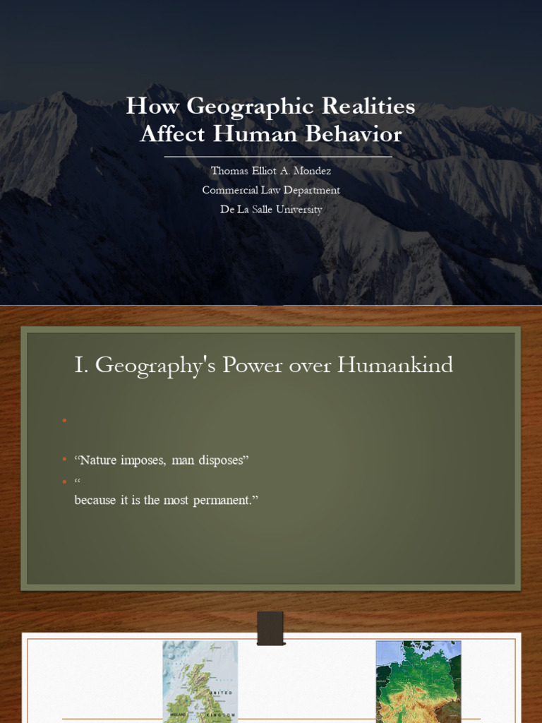 Geographic Influences on Human Behavior | PDF | Geopolitics