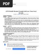 McCombs BBA Resume Template Guide | PDF | Résumé | Languages