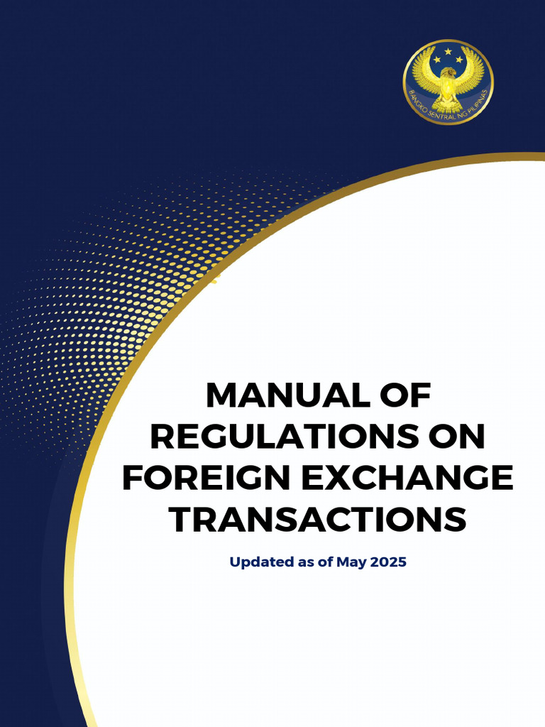 BSP FX Manual (MORFXT) | PDF | Foreign Exchange Market | Banks