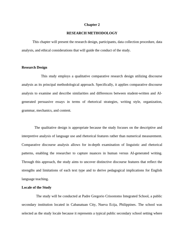 Comparative Discourse Analysis of Essays | PDF | Rhetoric | Methodology