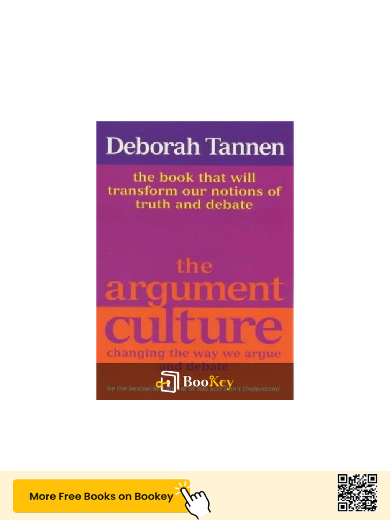 The Argument Culture | PDF | Empathy | Communication
