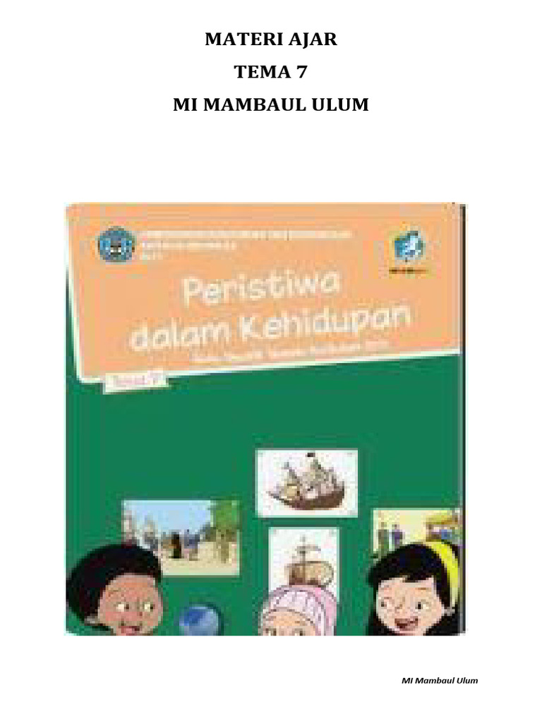Materi Ajar Tema 7 Kelas 5 | PDF