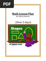 Caltpa Cycle 1 Lesson Plan | PDF | Shape | Lesson Plan