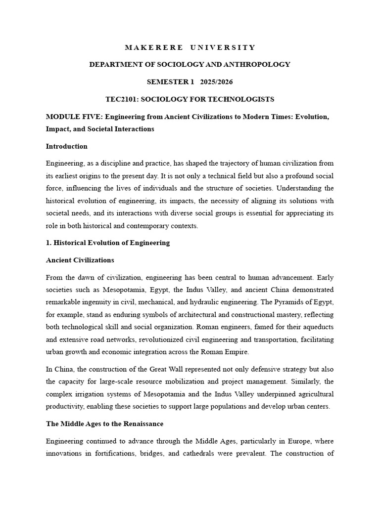 Engineering's Societal Evolution and Impact | PDF | Hiv/Aids | Engineering