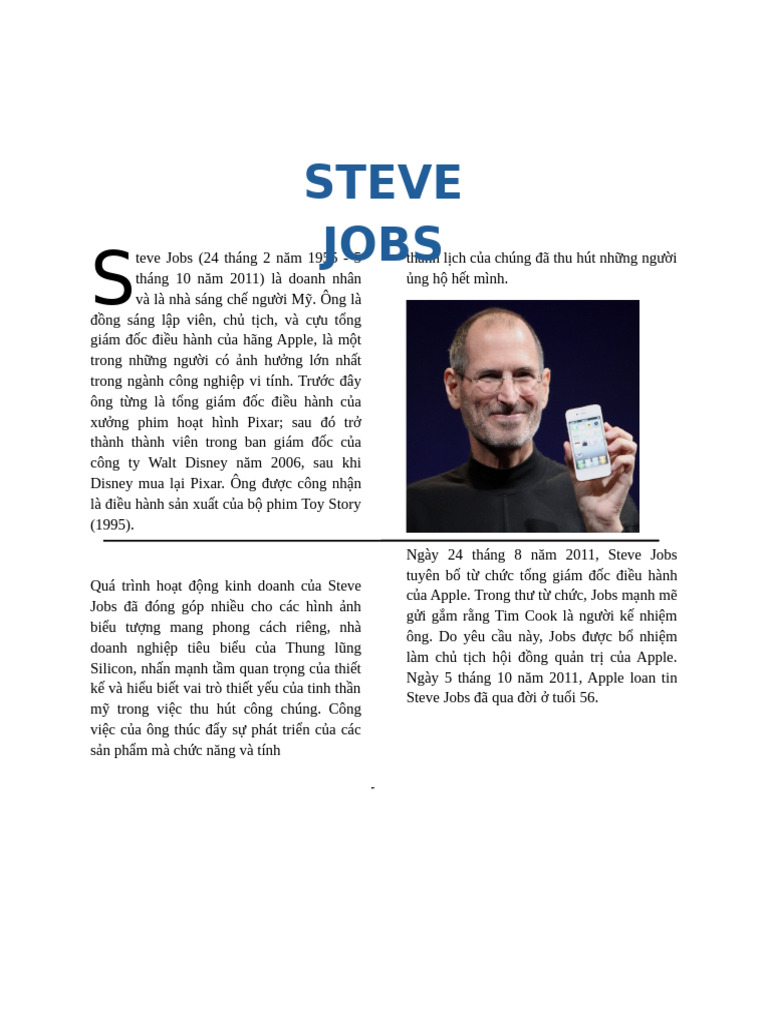 Steve Jobs. | PDF