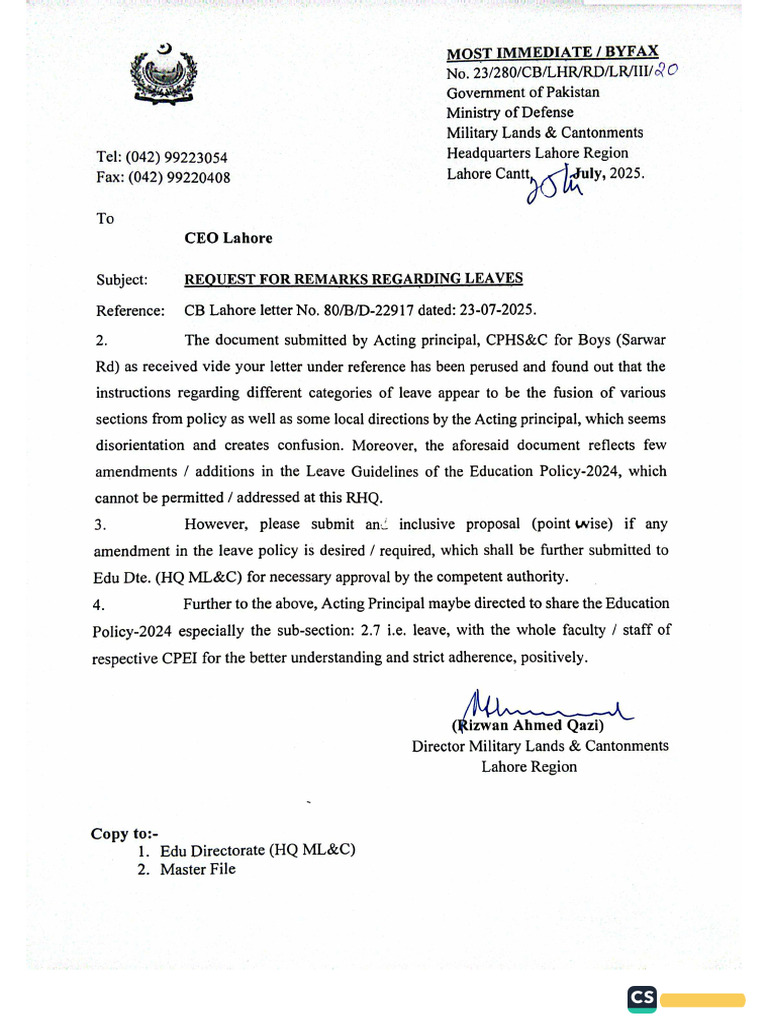 Request For Remarks Regarding Leaves | PDF