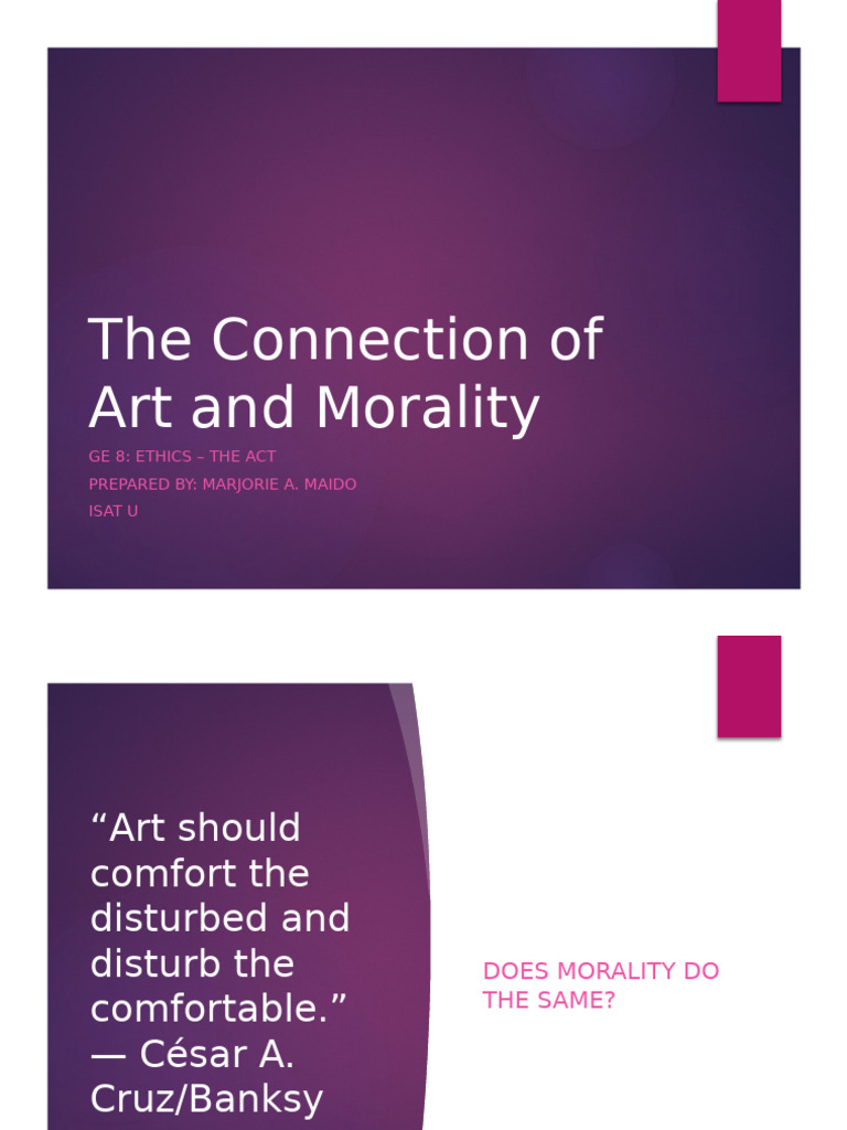 The Connection of Art and Morality | PDF | Morality | Empathy