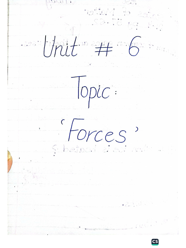 Grade-VUnit # 6forces | PDF