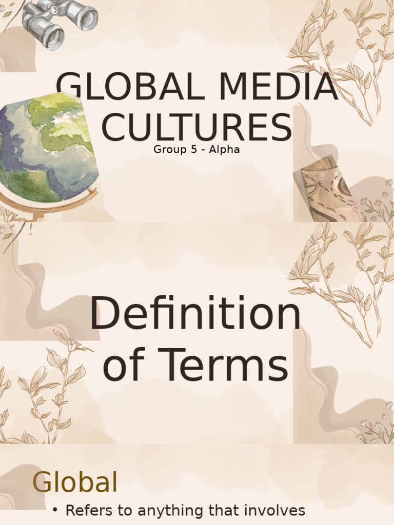 Understanding Global Media Cultures | PDF | Communication | Globalization