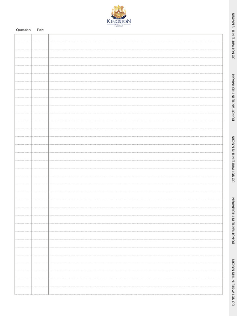 Answer Booklet Sheet Format | PDF