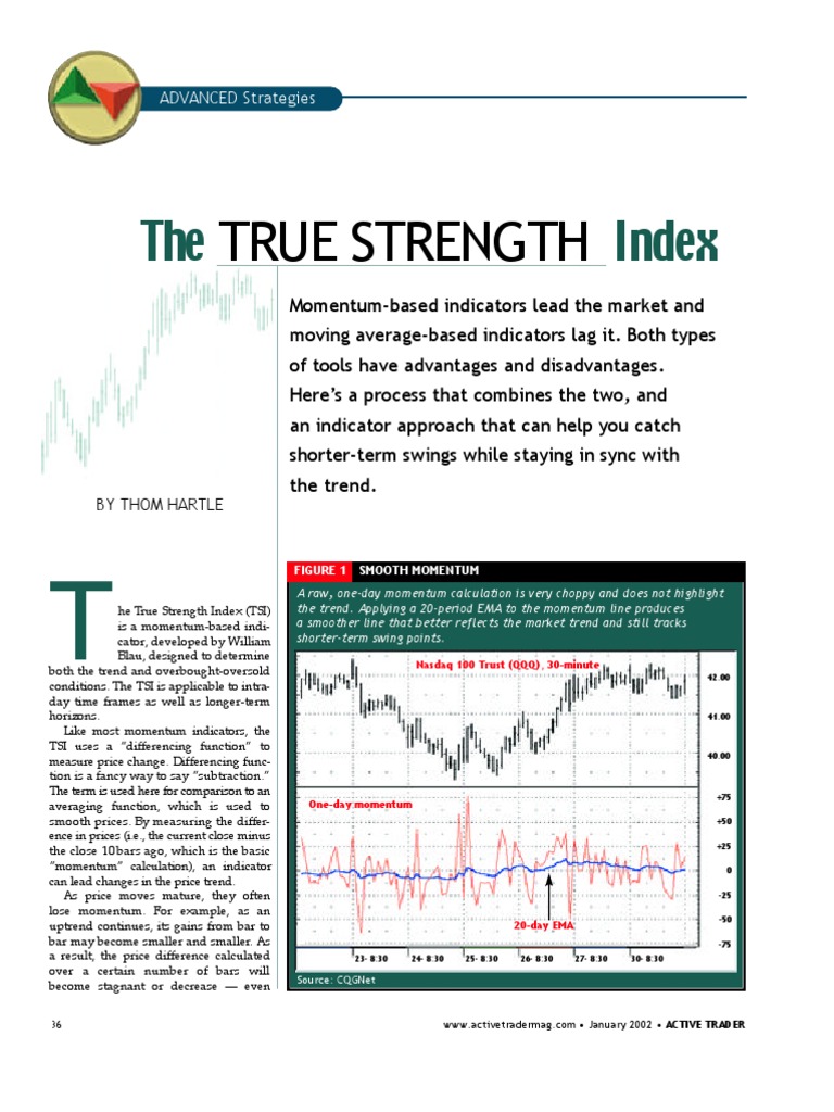 True Strength Index | PDF | Moving Average | Market Trend