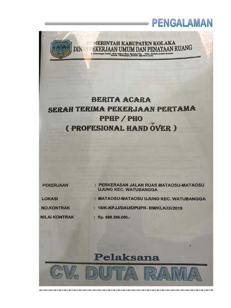 Pengalaman v. Duta Rama | PDF