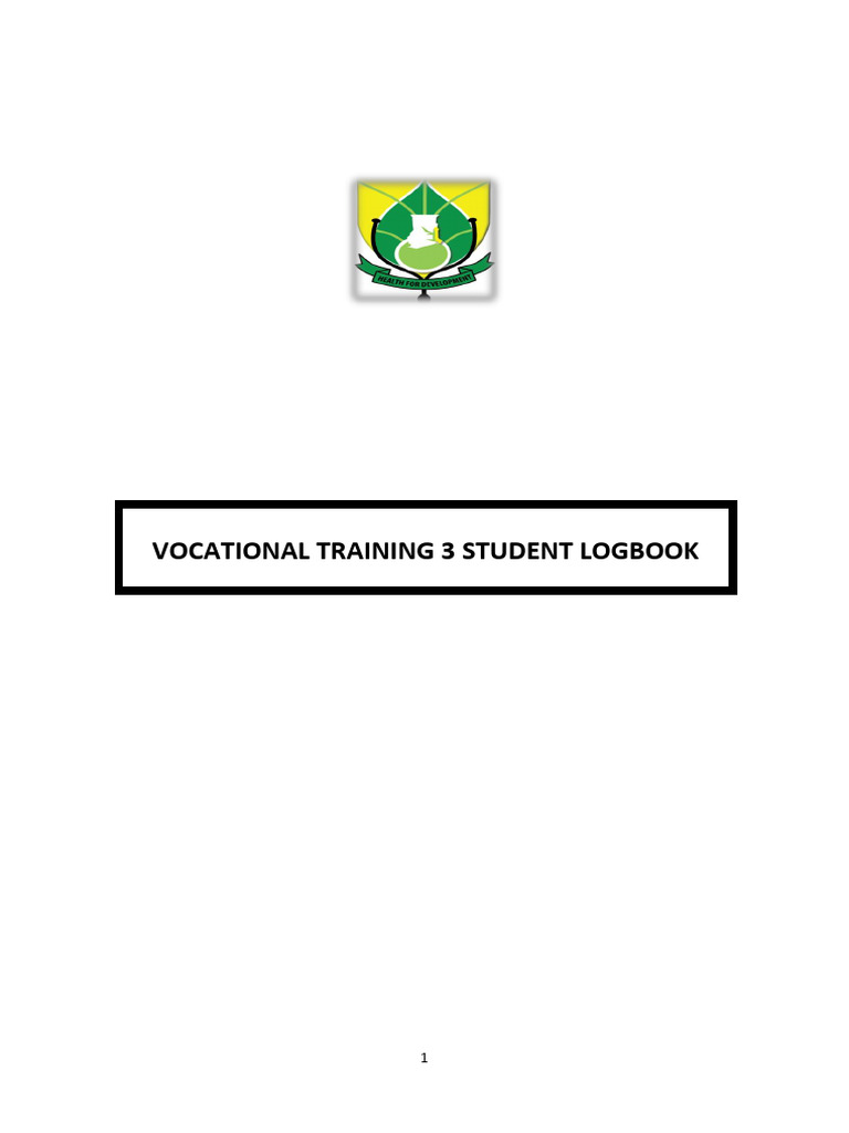 Logbook 3 For Vocational Training l300 - 040515-2 | PDF | Medical ...