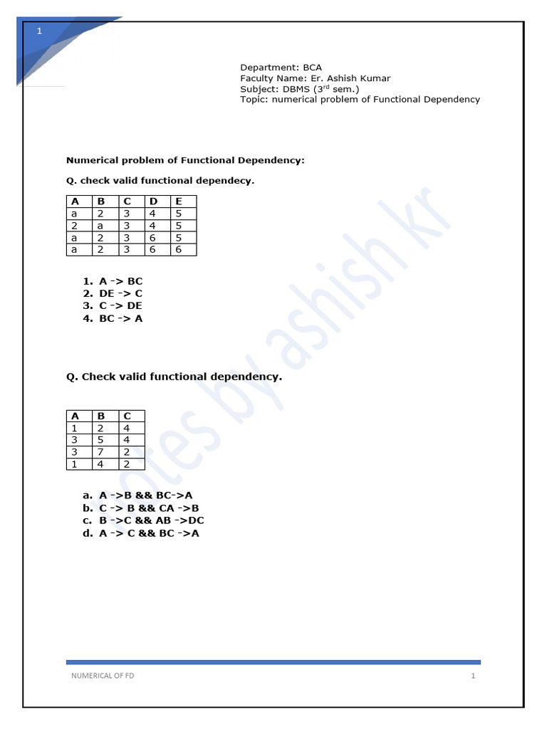Numerical of FD | PDF