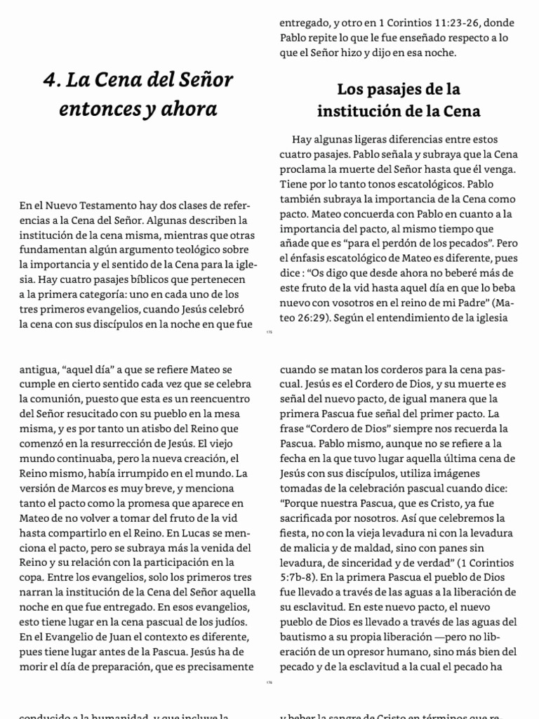 Gunsalus Cap 4 | PDF | eucaristía | Pascua de Resurrección