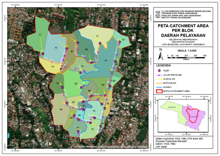 Peta Catchment Area Hegarmanah Bandung | PDF