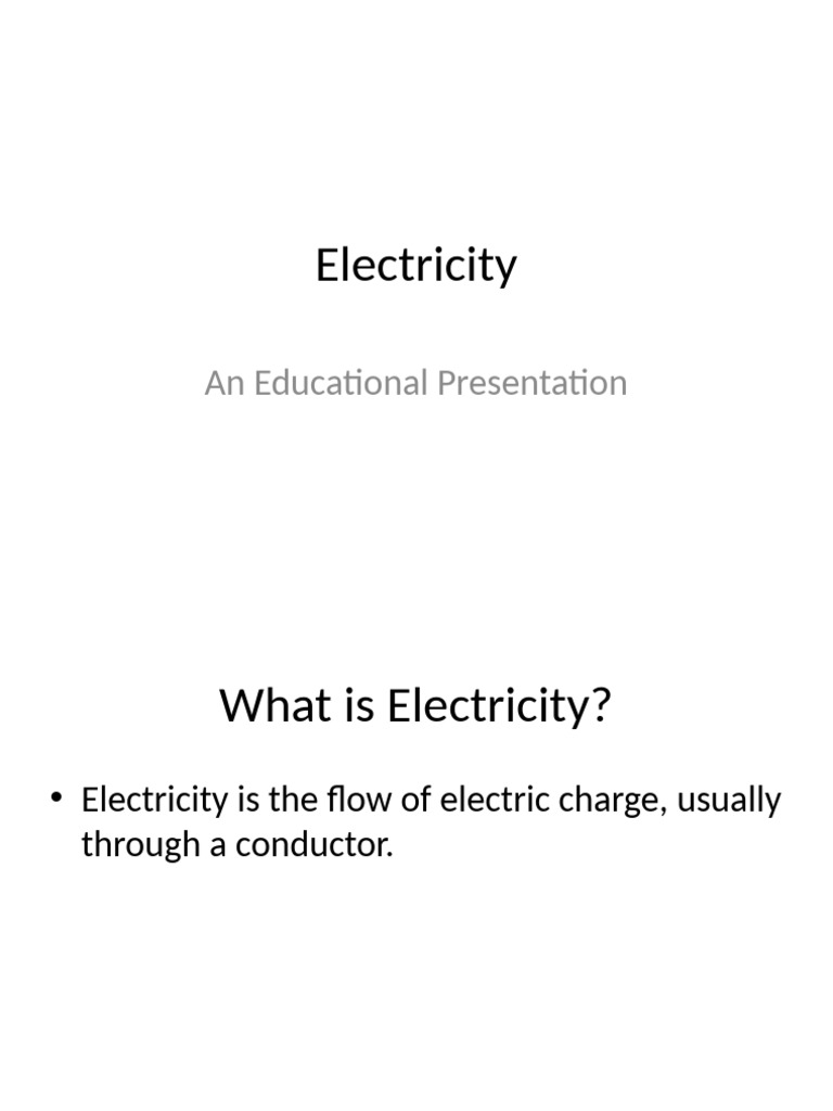 Understanding Electricity Basics | PDF | Electricity | Electric Power ...