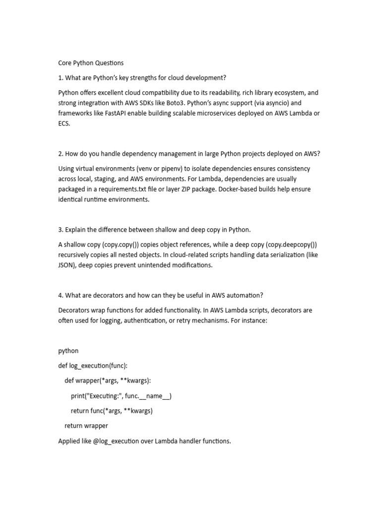 Python With AWS | PDF | Python (Programming Language) | Amazon Web Services