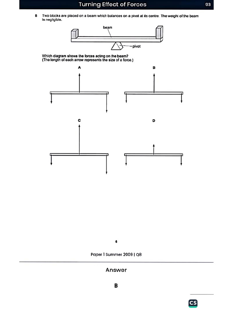 Revision Turning Effect of Forces | PDF