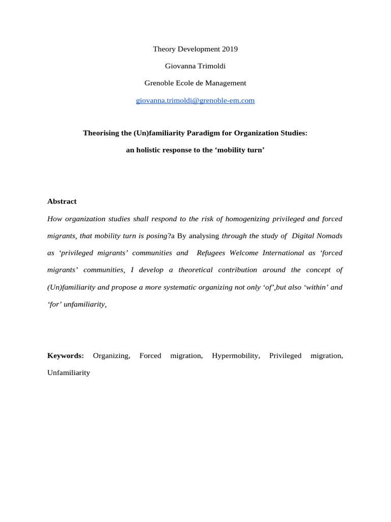 Final Assignment | PDF | Human Migration | Volunteering