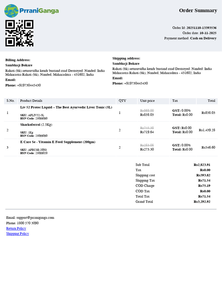 Order Summary 20251110 13393536 | PDF | Taxes | Government Finances