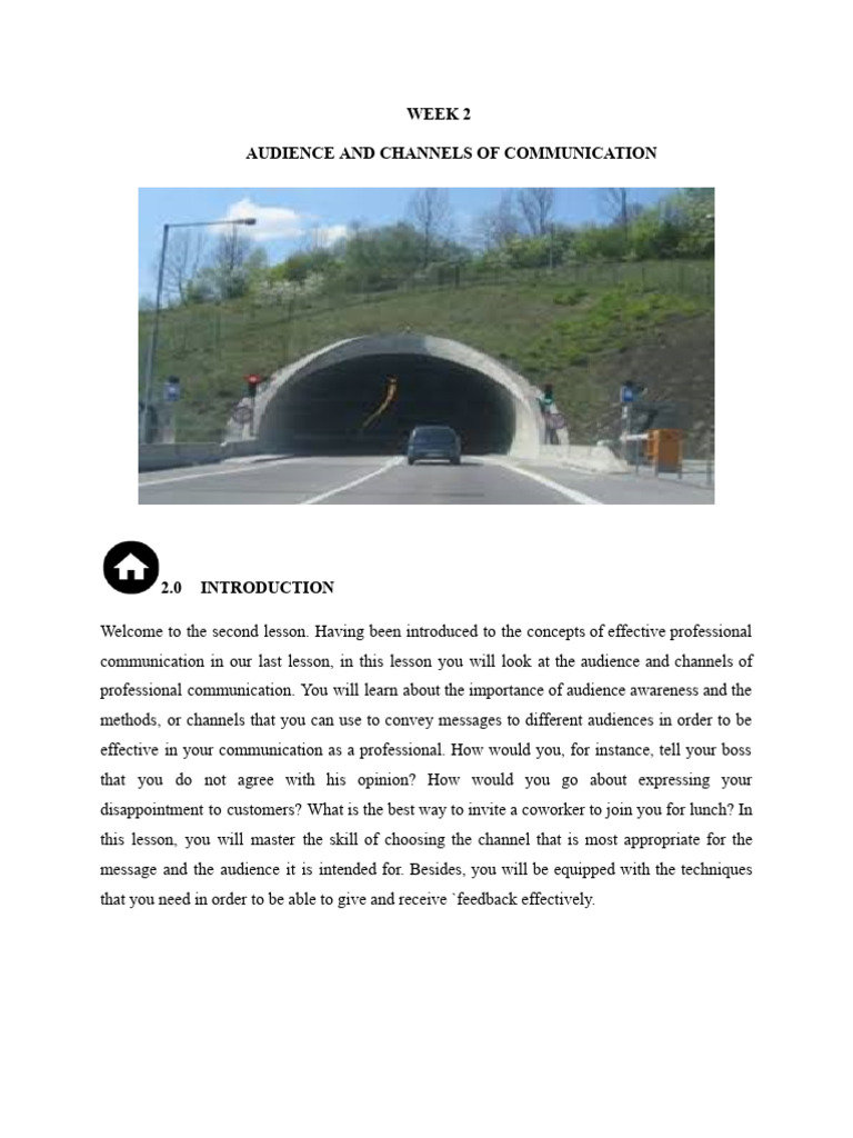 WEEK 2.docx | PDF | Communication | Learning