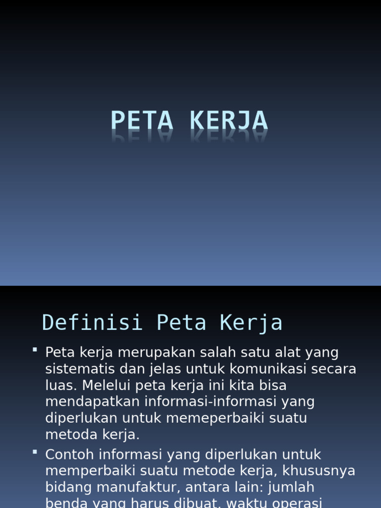 11-Peta Kerja-Peta Proses Operasi | PDF