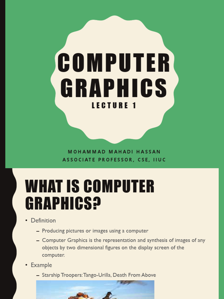Lecture 1 | PDF | Shader | Computer Graphics