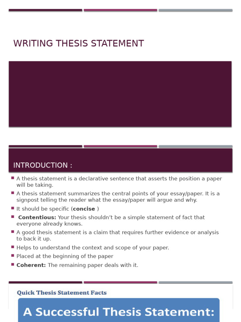 Crafting Effective Thesis Statements | PDF | Visual Impairment ...