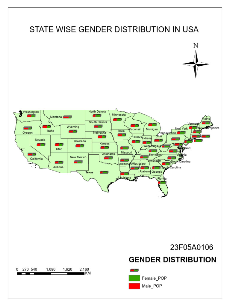 State-Wise Gender Distribution USA | PDF