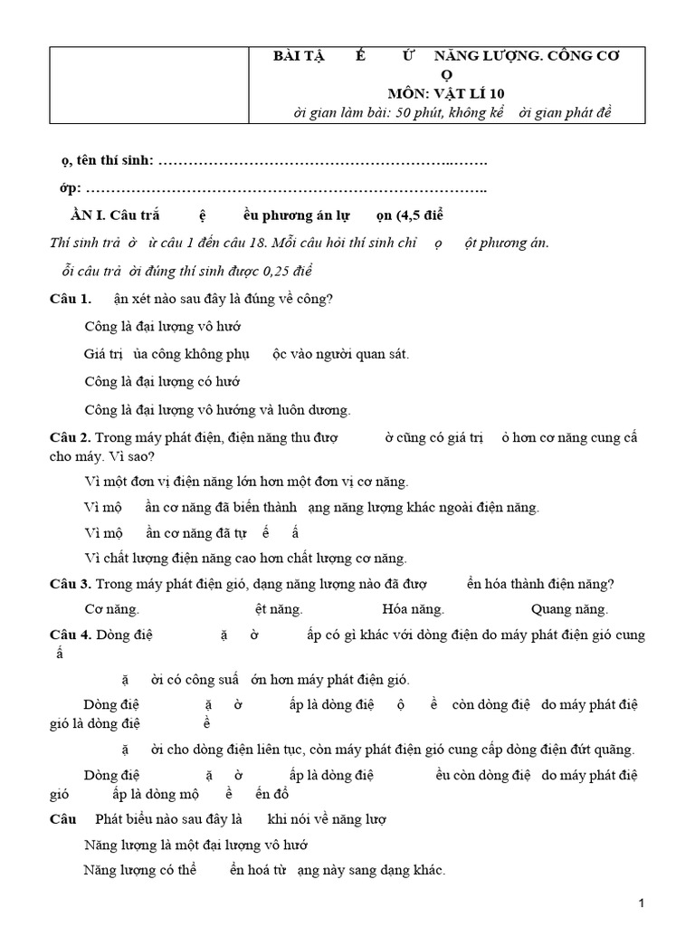 On Tap Cong Va Cong Suat | PDF