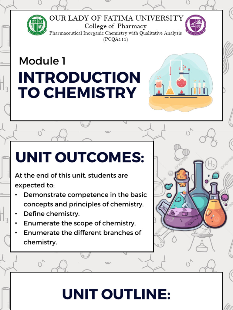 MODULE 1 - Intro to Chemistry | PDF | Chemistry | Chemical Elements