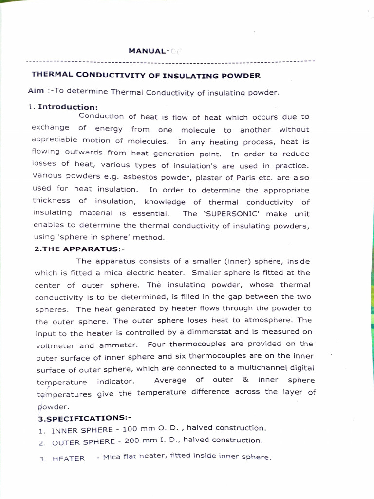 Experiment 2 Hmt | PDF | Thermal Insulation | Thermal Conduction