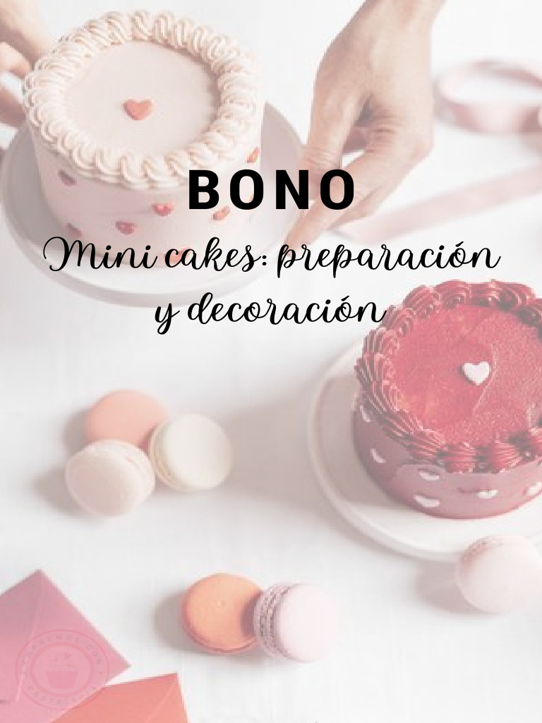 Mini Cakes: Recetas y Decoración Profesional | PDF | Pasteles | lactoso