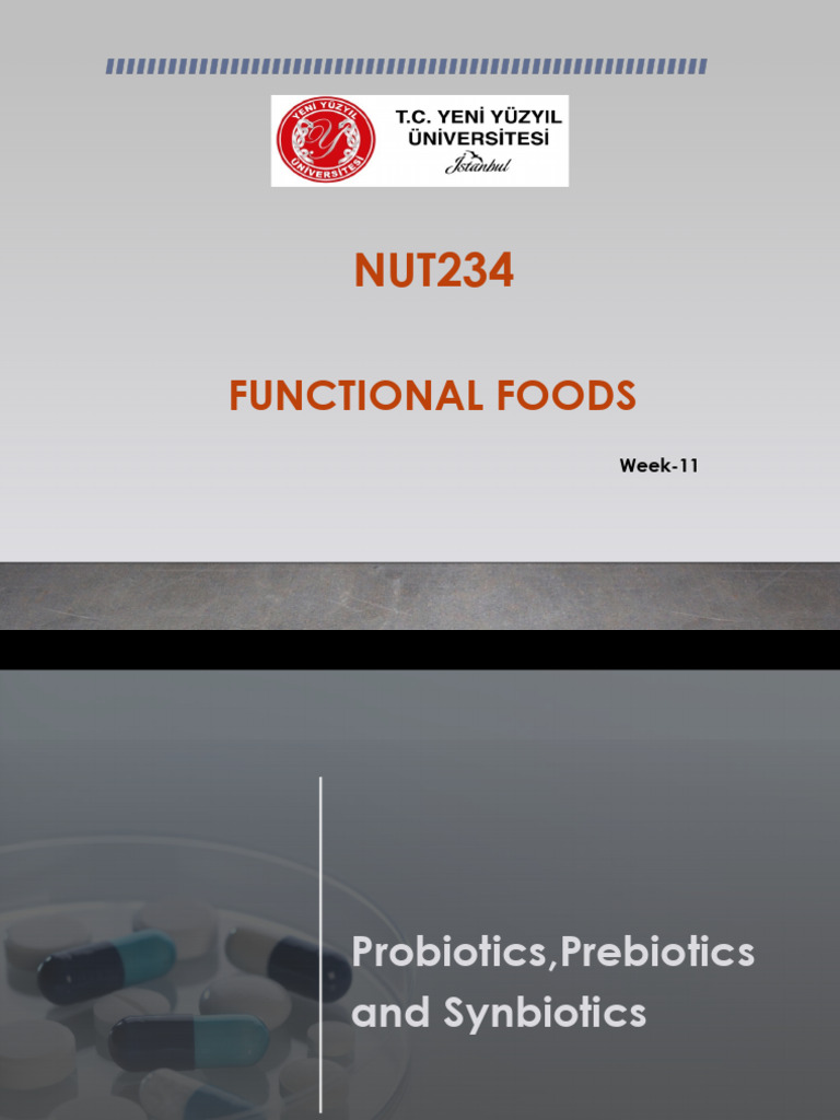 Functional Foods - Lect 11-2 | PDF | Probiotic | Diarrhea