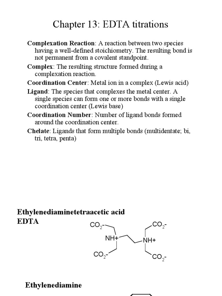 01 EDTA Titrations | PDF | Ethylenediaminetetraacetic Acid | Titration