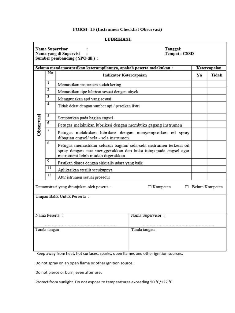 Instrumen Lubrication Texchnique | PDF