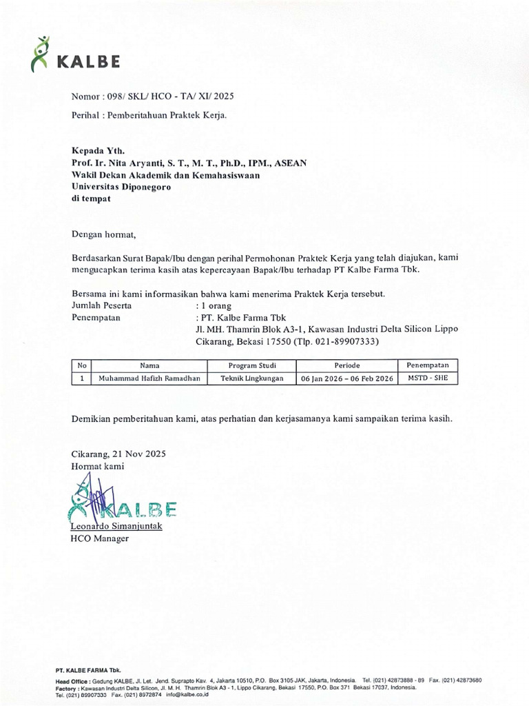 098 100 Skl Hco Ta Xi 2025 Undip_compressed | PDF