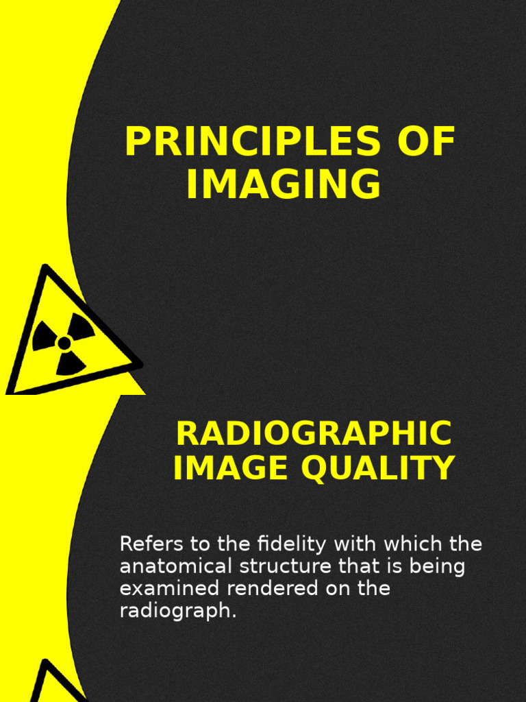 Radiographic Image Quality Principles | PDF | Image Resolution | Imaging