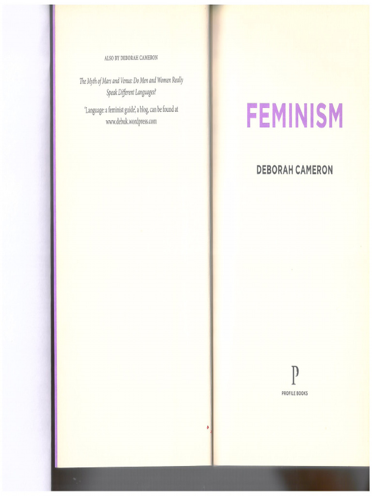 Feminity Deborah Cameron | PDF