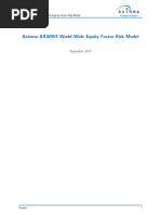 Axioma Worldwide Equity Risk Model | PDF | Risk | Investing