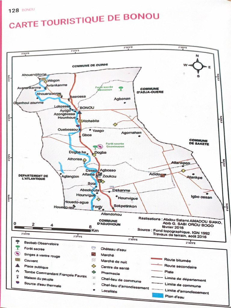 Carte Touristique de Bonou | PDF