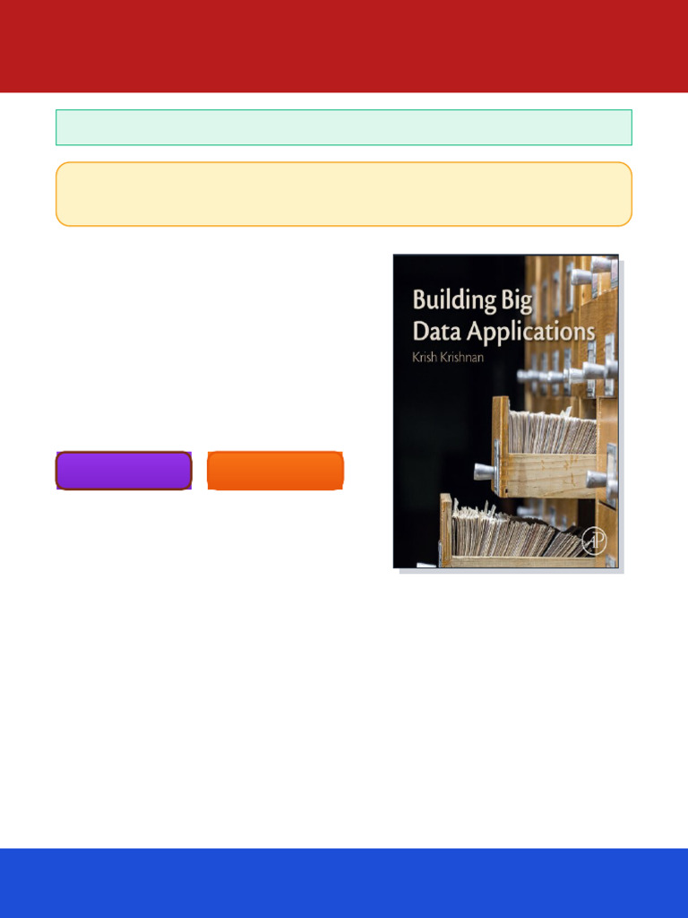 Building Big Data Applications 1st Edition Krish Krishnan ebook vintage edition pdf | PDF | Big ...