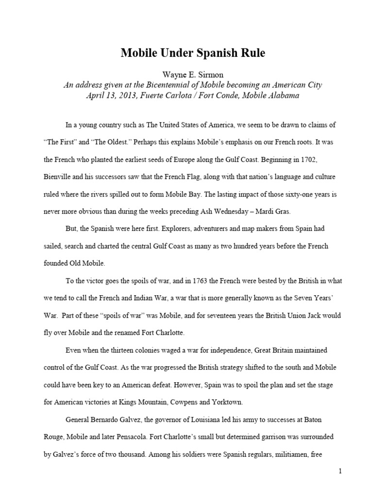 Mobile Under Spanish Rule | PDF | Mobile