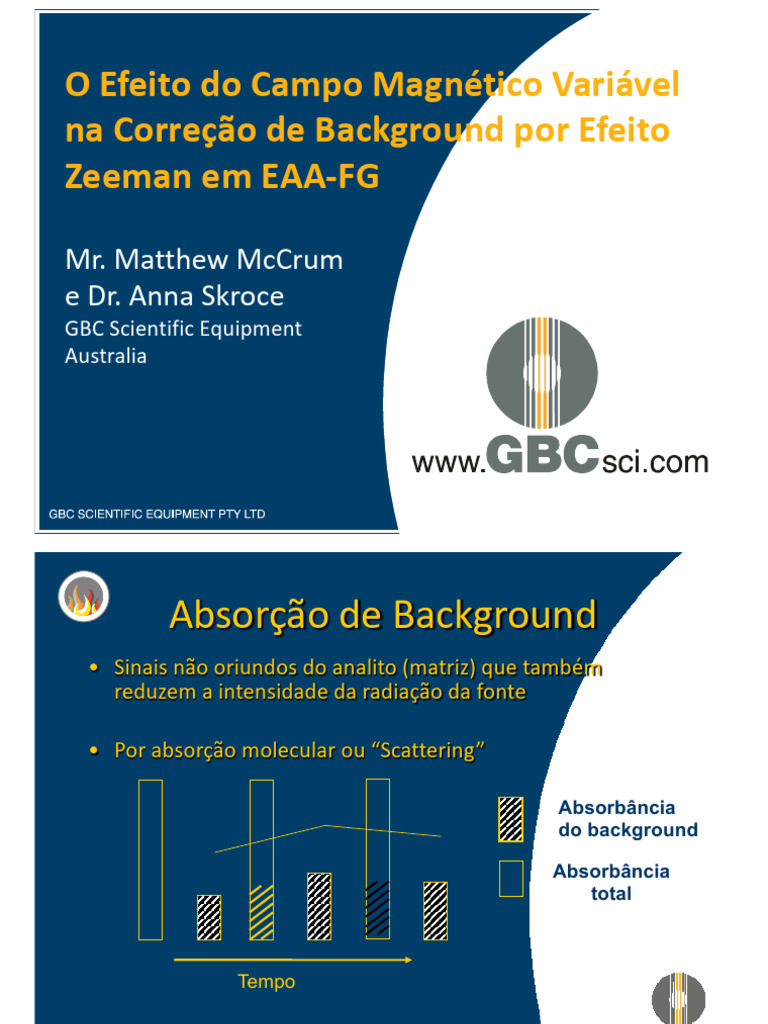Efeito Zeeman na Correção de Background EAA-FG | PDF | Magnetismo ...